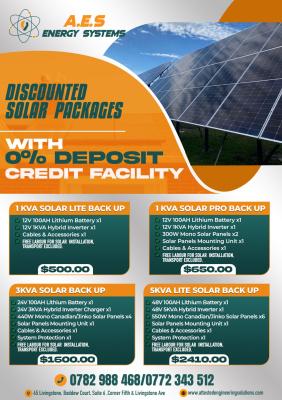 Solar packages ( 1KV Solar lite back up ) - SME Association of Zimbabwe